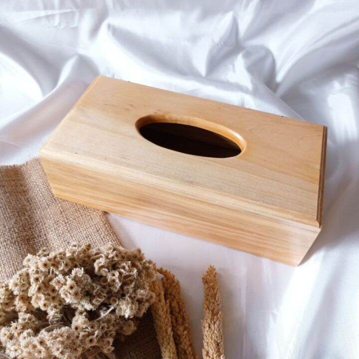 Tempat Tisu Kayu Pinus / Kotak Tisu Besar | Lazada Indonesia