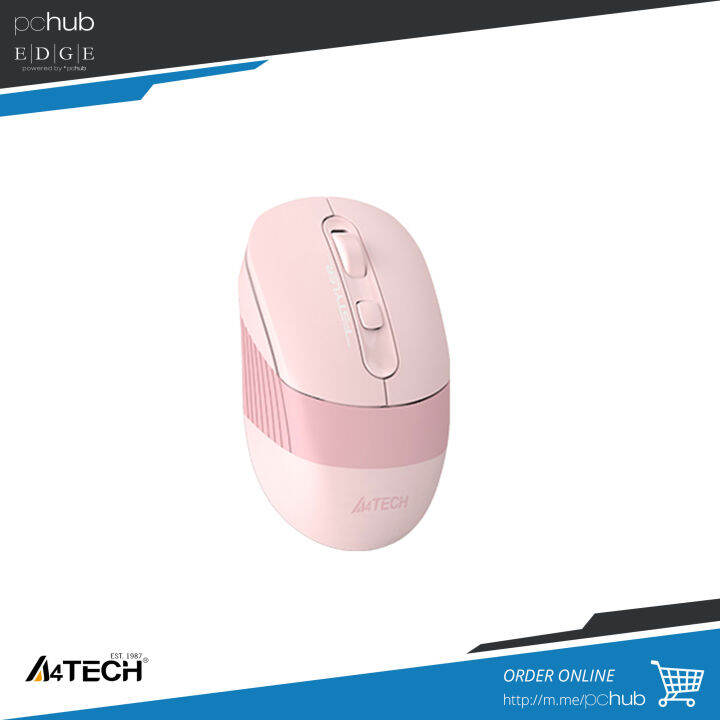A4tech Fstyler, FB10C, 2 mode wireless mouse, baby pink, rechargeable ...