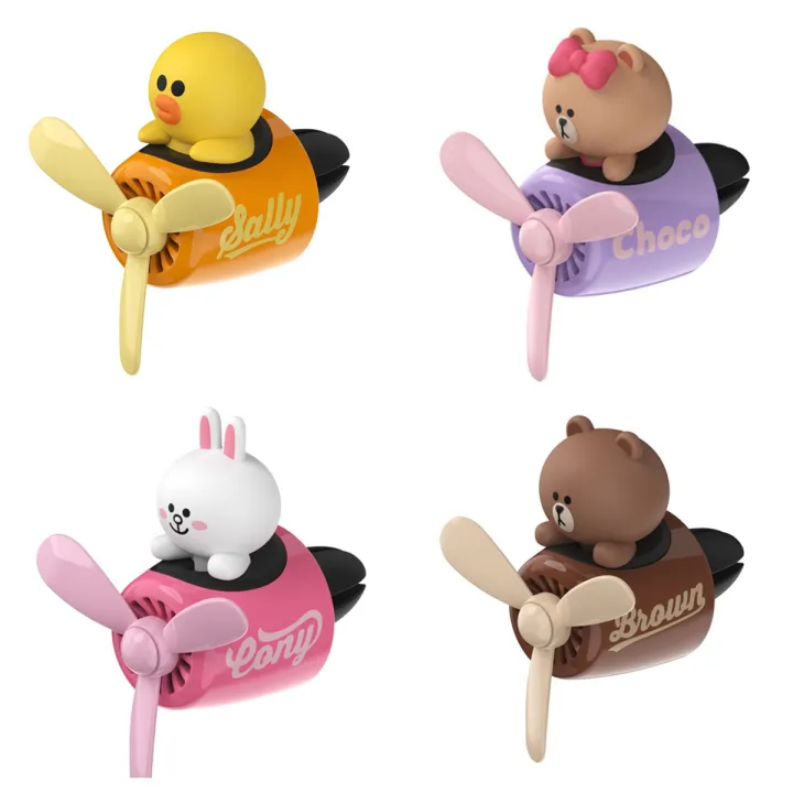 LINE FRIENDS อุปกรณ์เสริมน้ำหอมรถยนต์รุ่นที่สองโมเดลเครื่องบินน้ำหอม ...