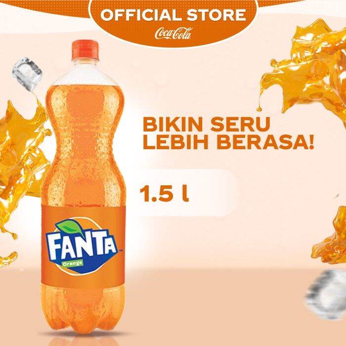 Fanta Orange Vitamin C - Minuman Soda Rasa Jeruk - Botol 1.5L | Lazada ...