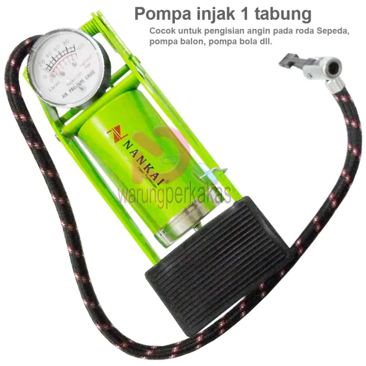 Nankai Pompa Injak Ban Sepeda Motor 1 Tabung Pompa Injak Kaki Untuk ...