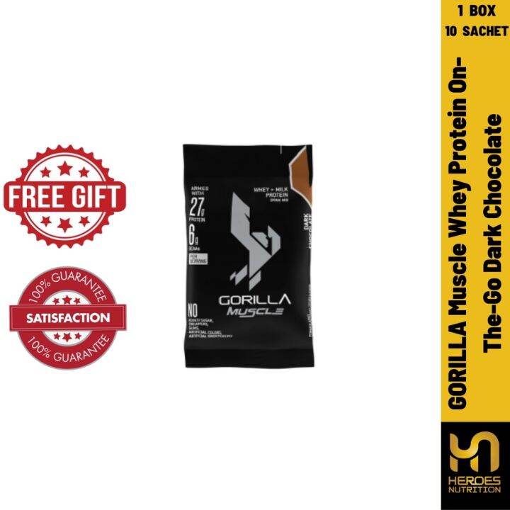 GORILLA Muscle Whey Protein On-The-Go - Powder Building Lean | Lazada PH