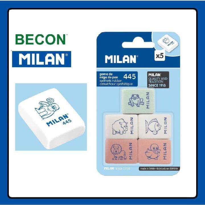 Milan Eraser Children Design 445 5's Blister BMM9222 | Lazada