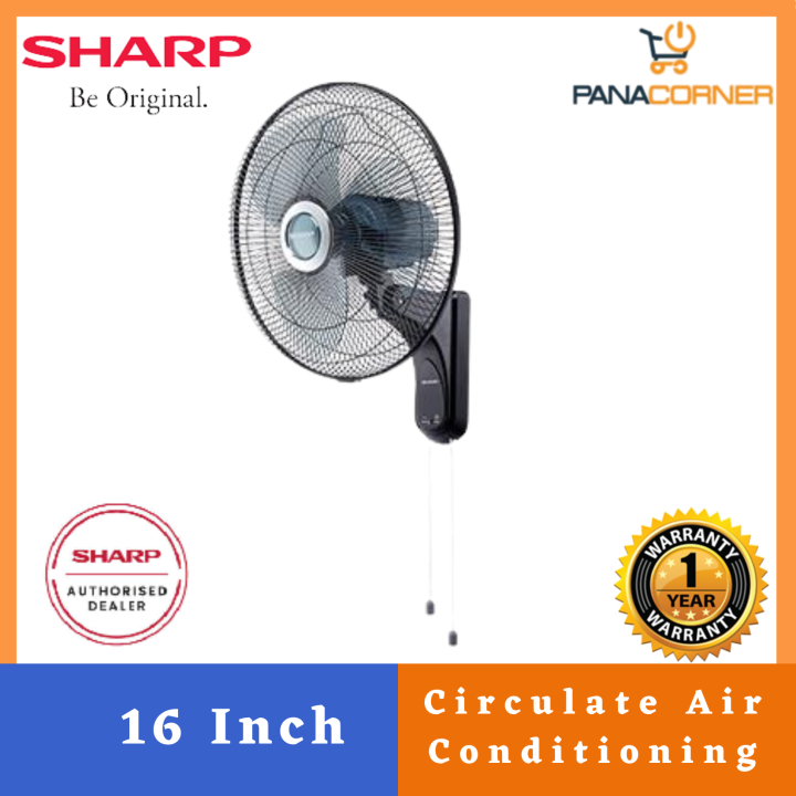 SHARP Wall Fan 16" Wall Fan - PJW169GY | Lazada