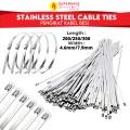 Stainless Steel Cable Tie 200/250/300mmL Heavy Duty Outdoor Metal Cable ...