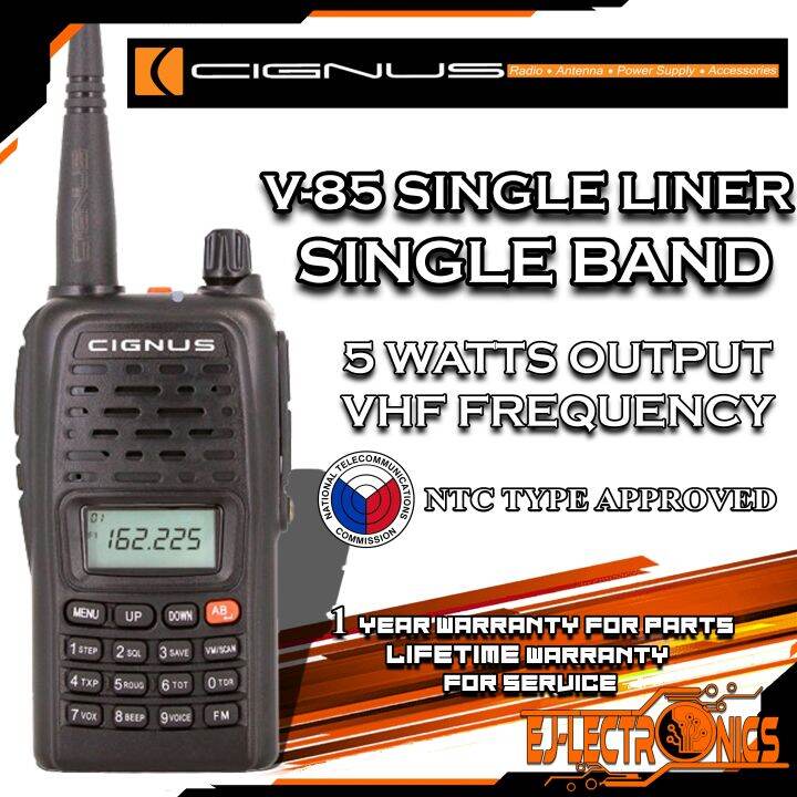 Cignus V85 Single Liner VHF Two Way Radio | Lazada PH