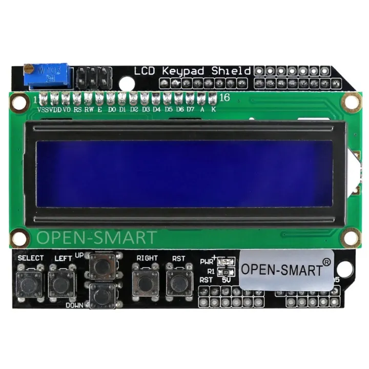 LCD 1602 Keypad Shield 1602 display LCD Expansion Board for Arduino UNO ...