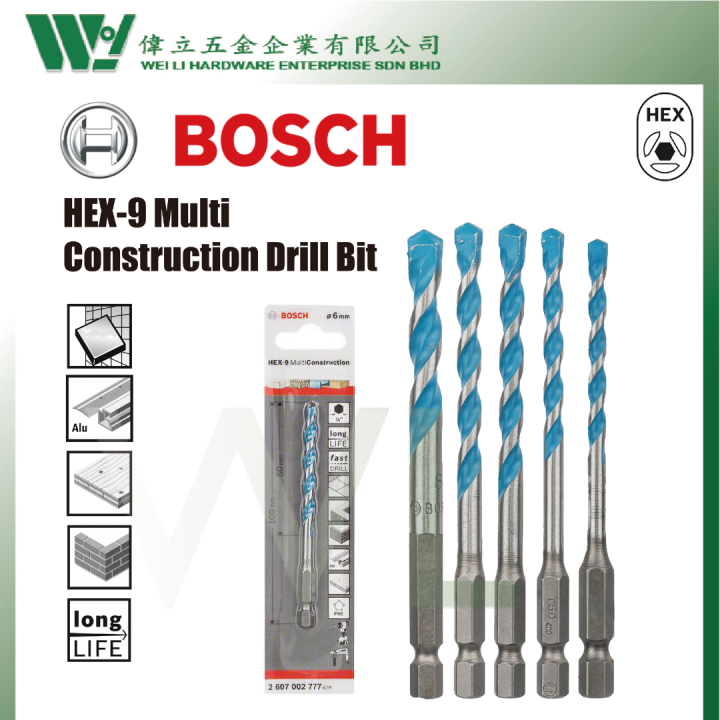 BOSCH HEX-9 Multi Construction Drill Bit / construction drill bit ... BOSCH HEX-9 Multi Construction Drill Bit / construction drill bit ...