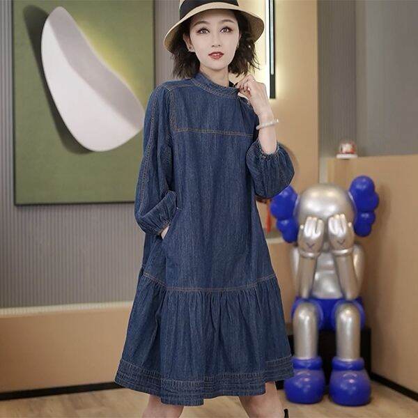 H53153 # เสื้อผ้าสตรีหญิงตั้งครรภ์,เดรสยีนส์โอเวอร์โค้ทชุดคลุมท้องชุด ...