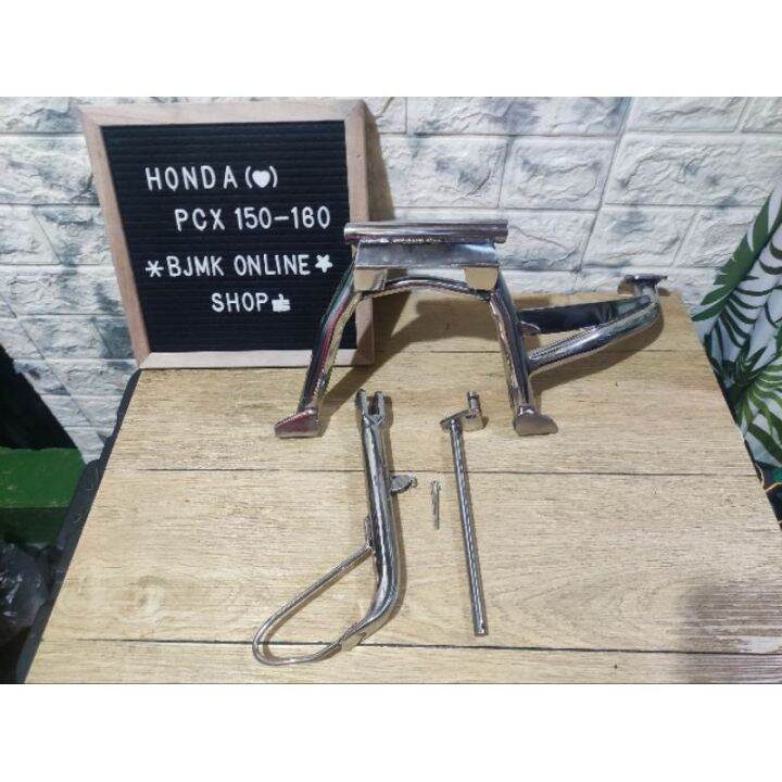 STAINLESS CENTER STAND SIDE STAND FREE EHE ( HONDA PCX 150 & 160 ...