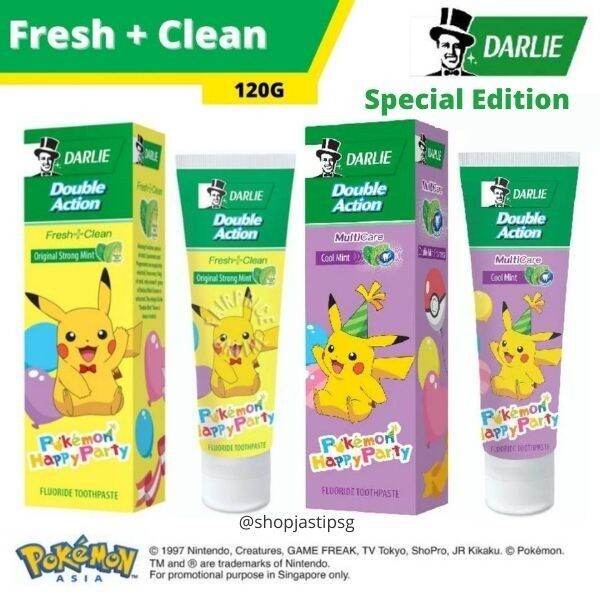 MAY 2024 Darlie Double Action Pokemon Limited Edition Fluoride ...