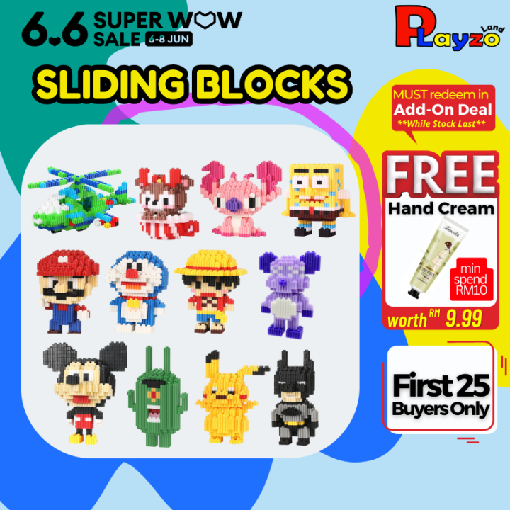 mini Building Block for Minion and Spongebob Disney Marvels Doraemon ...