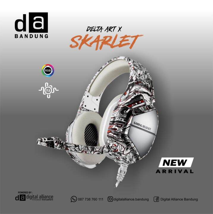 Digital Alliance Headset Gaming Delta Art X Skarlet | Lazada Indonesia
