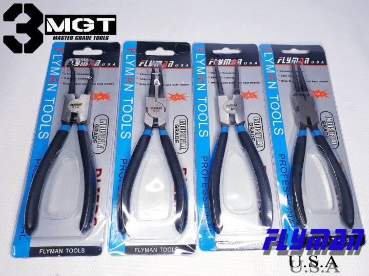 3mgt Trading Flyman USA Snap Ring Plier Set (Circlip Remover Tool ...