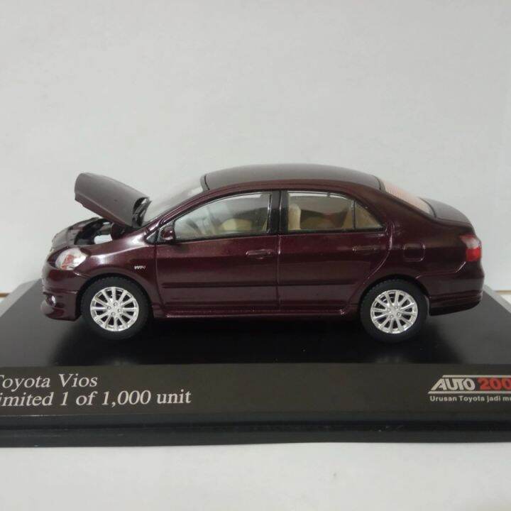 Diecast Toyota Vios Maroon Limited edition dealer box Toyota Auto 2000 ...