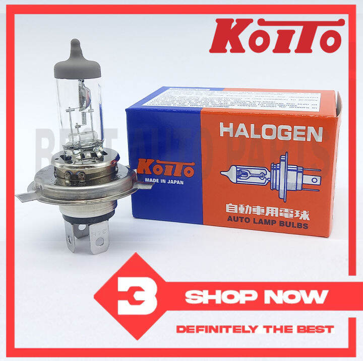 KOITO Car Headlight Halogen Bulb HB2 || 12V 60/55W - 0458 ( Sold per ...