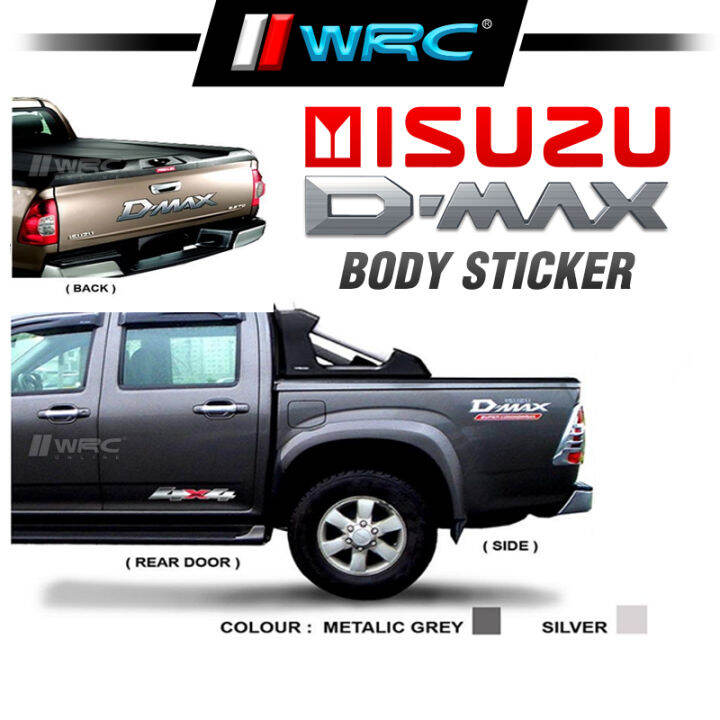 Isuzu D-Max Body Sticker - Grey | Lazada