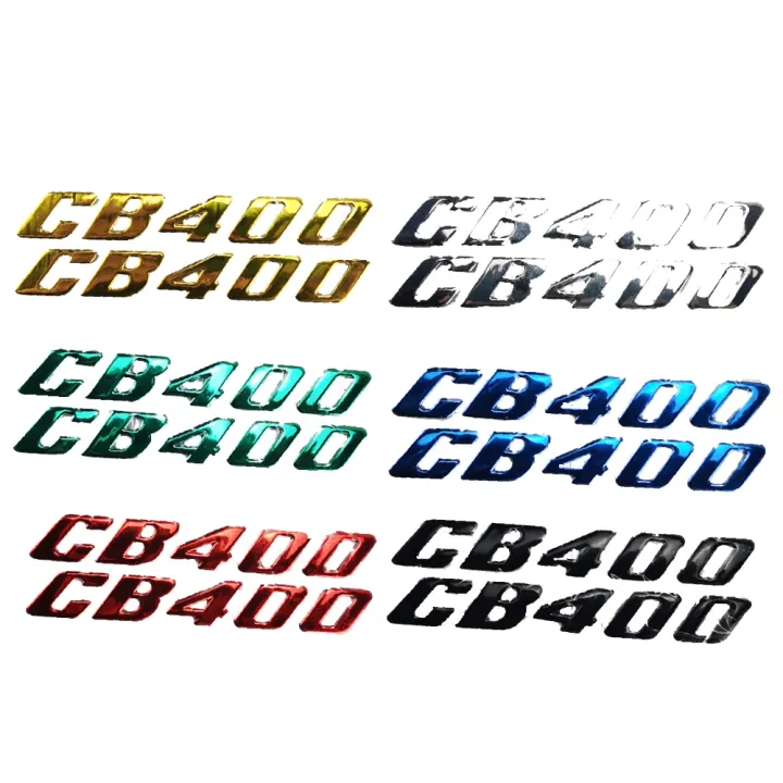 Motorcycle 3D Emblem Badge Decal Tank Wheel CB400 Sticker For Honda ...
