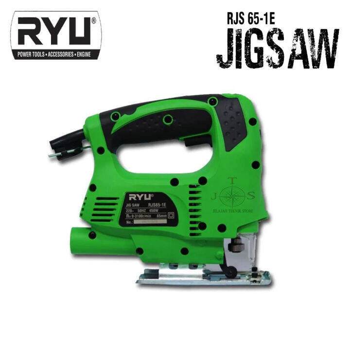 RYU JIGSAW RJS65-1E Mesin Gergaji Belah Potong Kayu Triplek PVC Plat ...