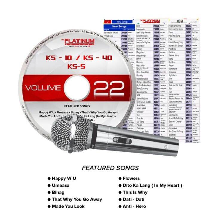The Platinum KS-10/KS-40/Junior 2/K-box/ KS-5/KS-1 VOLUME 22(MAY 2023UPDATE CD) | Lazada PH