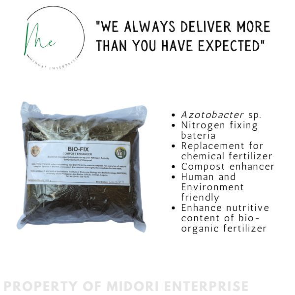 BioFix Compost Enhancer (Azotabacter sp; Improve quality of organic ...