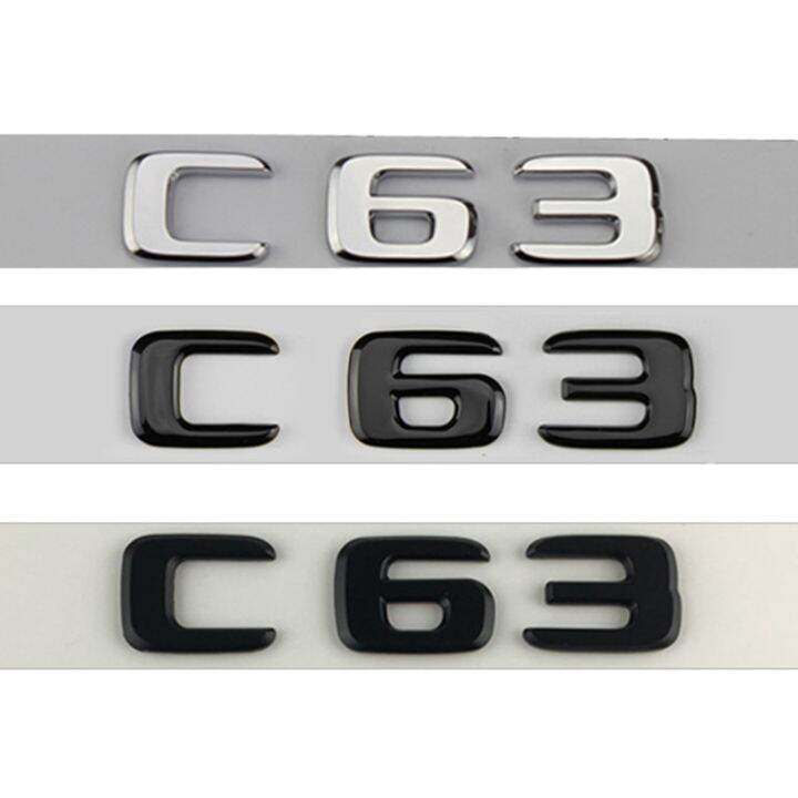 Upgrade 3d ABS Chrome Letters Black Car Accessories Rear Trunk Badge ...