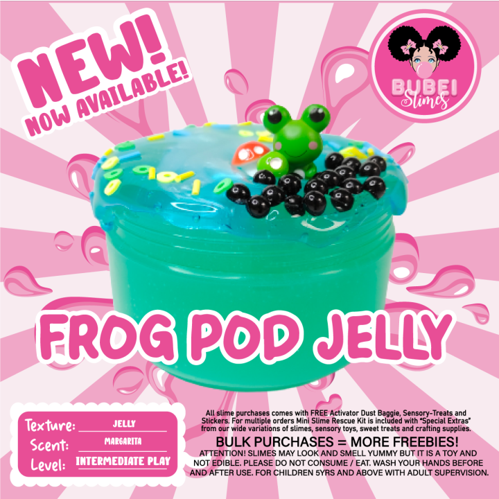Slime Frog Pod Jelly Slime - Artisan Slime Handcrafted with Love by ...