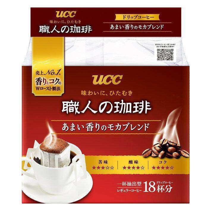 UCC Mocha Blend Drip Coffee (Japan Imported) ยูซีซี กาแฟคั่วบด ดริฟคอฟฟี่ มอคค่าเบลนด์ 7g. x 18 ...