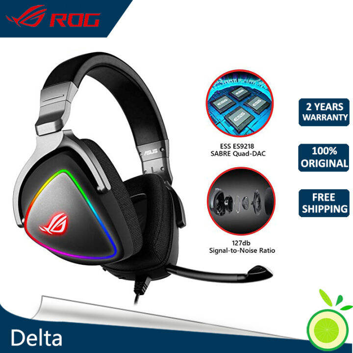 ASUS ROG Delta USB-C Gaming Headphones, Headphones with Digital ...