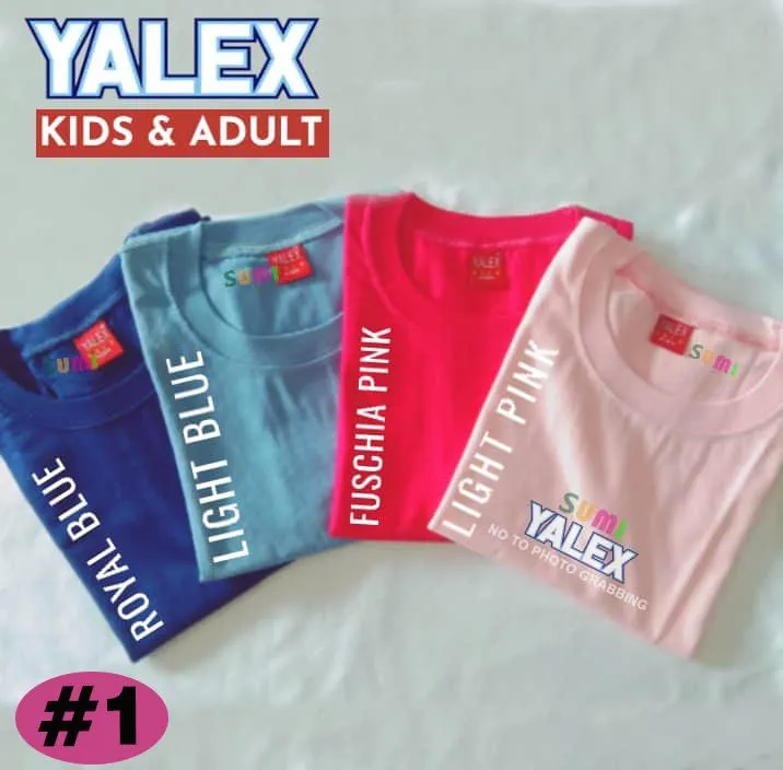 Yalex Plain Shirt Fuschia & LIght Pink, Royal & Light Blue l Makapal Tela | Lazada PH