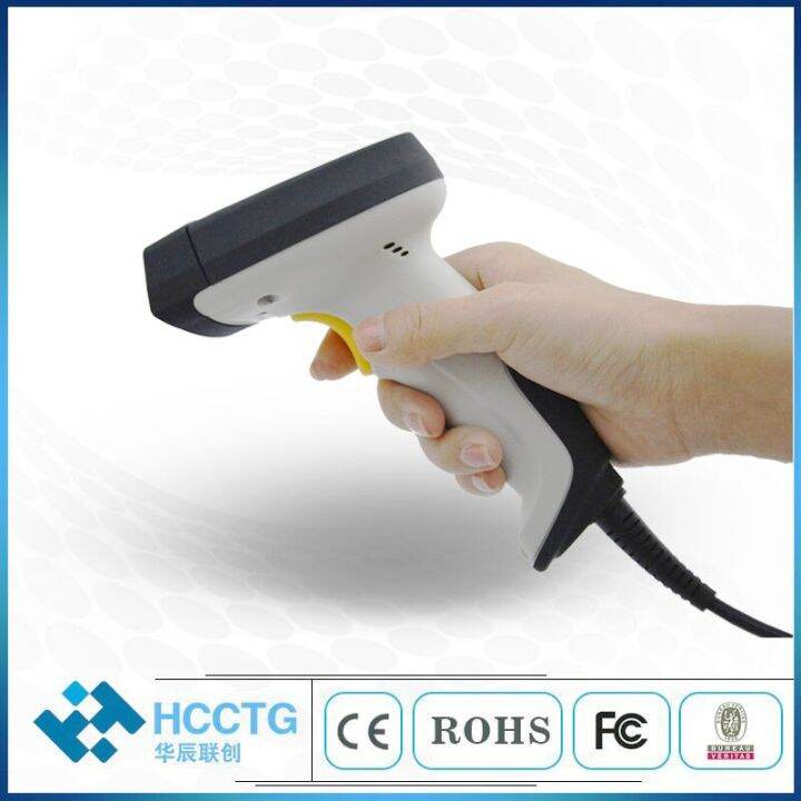 USB MRZ OCR Passport Scanner Handheld Industrial Barcode Reader HS-6201 ...