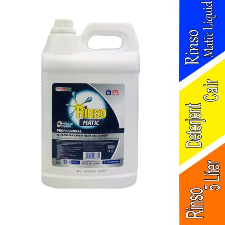 Rinso Matic Liquid - Rinso - Deterjent Cair - 5 Liter | Lazada Indonesia