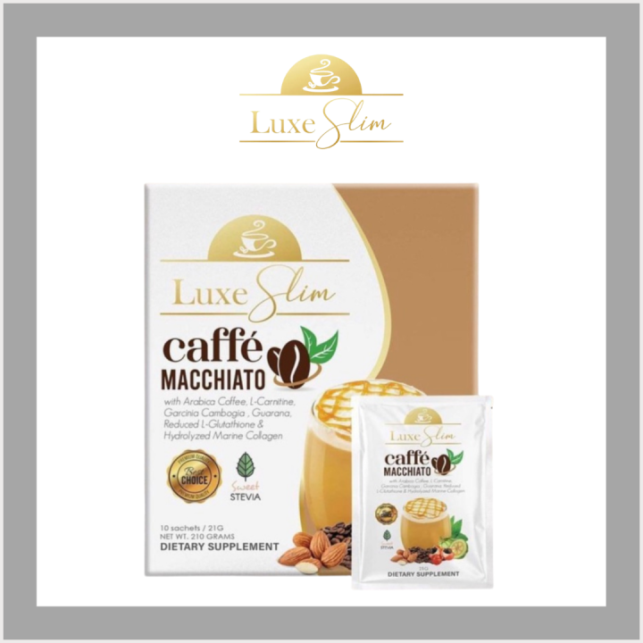 Luxe Slim Caffe Macchiato Slimming Coffee 10 Sachet/ Box Legit | Lazada PH