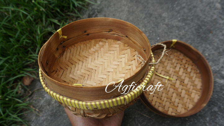 (BESAR) Wakul Nasi Ceting Bambu Bakul Nasi Bambu Wadah Nasi | Lazada ...