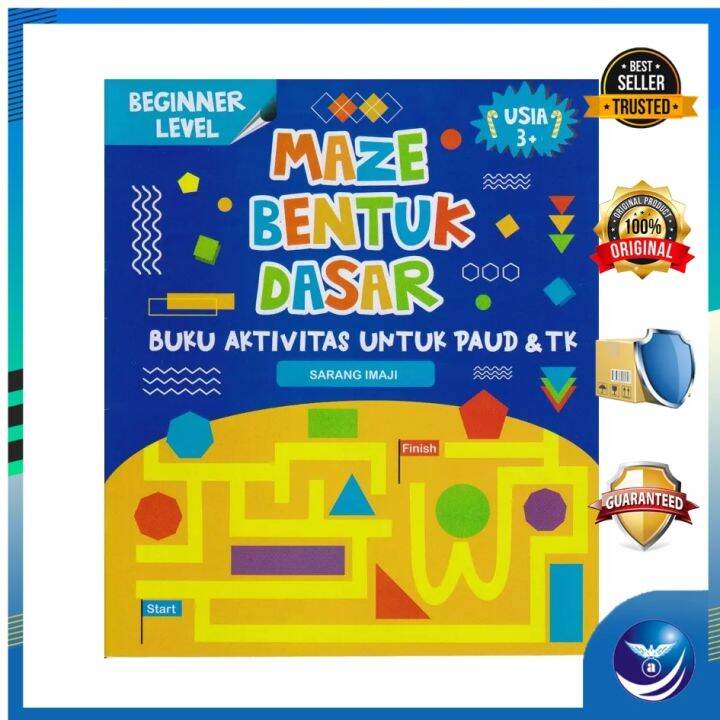 Maze Bentuk Dasar, Buku Aktivitas untuk PAUD & TK | Lazada Indonesia