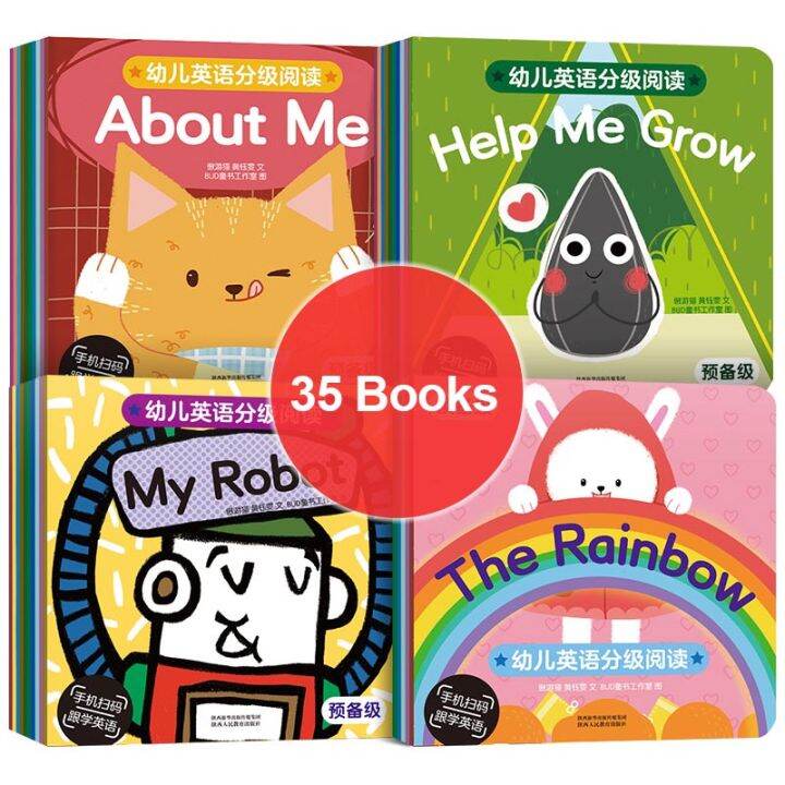 35 Books Children English Story Books Set Early Learning with Reading ...