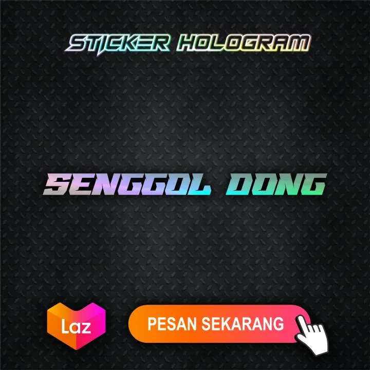 Sticker Senggol Dong Sticker Hologram Senggol Dong | Lazada Indonesia