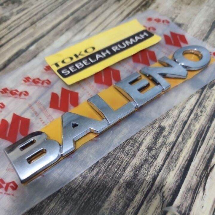 emblem logo tulisan BALENO original suzuki | Lazada Indonesia