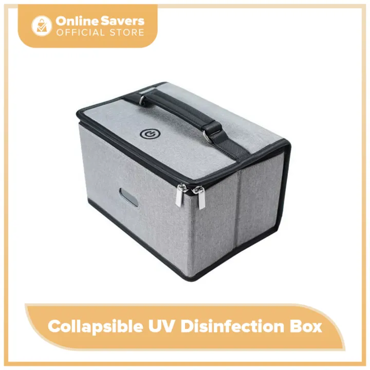 Onlinesavers Collapsible UV Disinfection Box Large Capacity UV Light ...