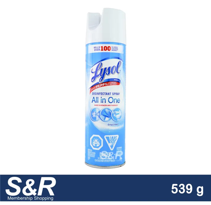 Lysol Brand All In One Crisp Linen Disinfectant Spray 539g | Lazada PH