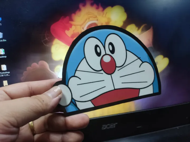 DORAEMON peeker (DORAEMON) vinyl sticker glossy finish | Lazada PH