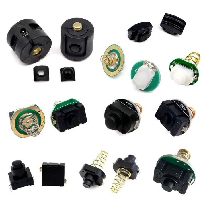 Flashlight Switch Multiple Tail Middle Side Click Push Button Switch ...