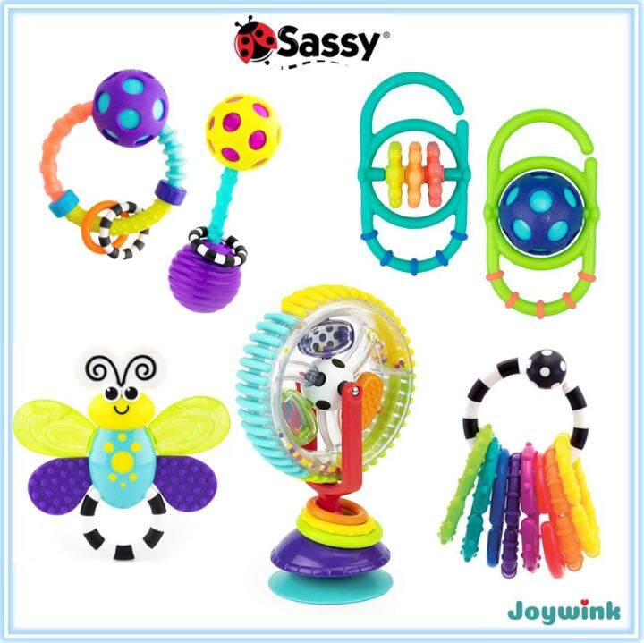 [SG stock] Sassy Baby Developmental Toys Wonder Wheels Flex Rattle ...