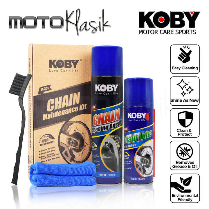 KOBY 2IN1 CHAIN MAINTENANCE KIT / CHAIN CLEANING AGENT M-301 FOR ...