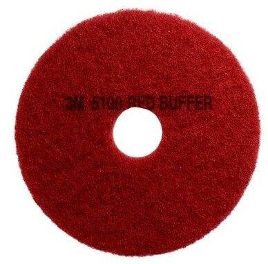 3M Buffing Pad (Red) Cleaning and Buffing Floor Pad Designed For ...