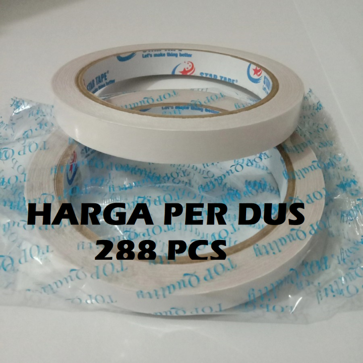 Double tape 12 mm x 15 yard star tape-288 pcs | Lazada Indonesia