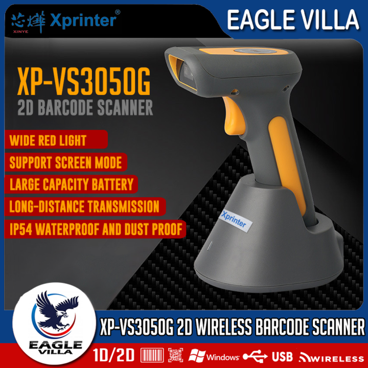 EAGLE VILLA Xprinter XP-VS3050G Heavy Duty Industrial IP54 Waterproof Portable Wireless 2D / QR ...