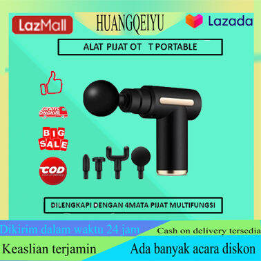 Massage Gun Fascial Gun Massage Alat Pijat Otot Portable - Alat Pijat ...