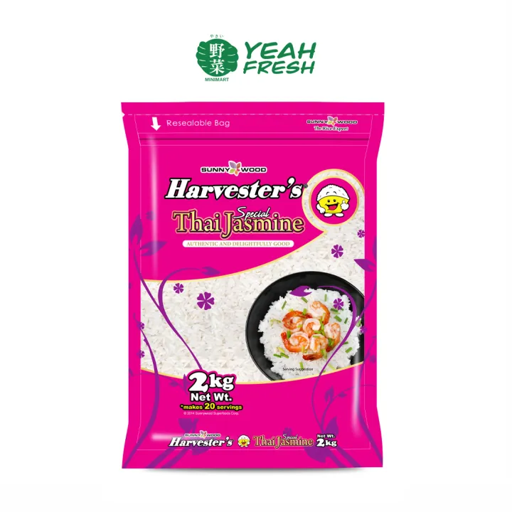 Harvester's Thai Jasmine Rice (2kg) | Lazada PH