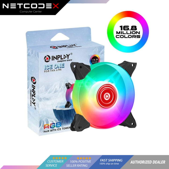 INPLAY ICE ONE Single 1pc aRGB Fan 120MM Cooling Fan Computer PC Case ...